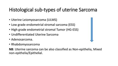 Uterine Sarcoma Presentation Ibanda And Ongala Pptx