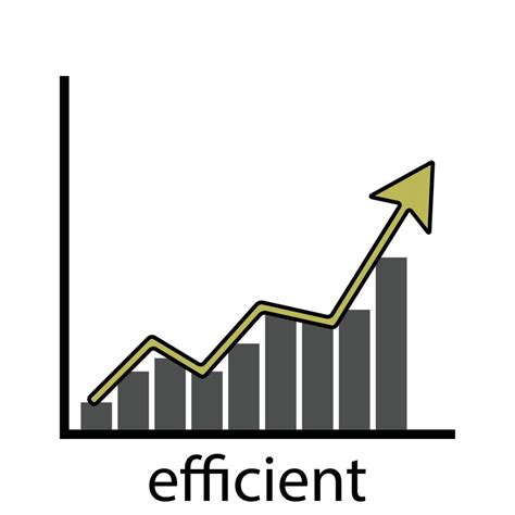 Rising Efficiency Graph Icon 23116432 Vector Art At Vecteezy