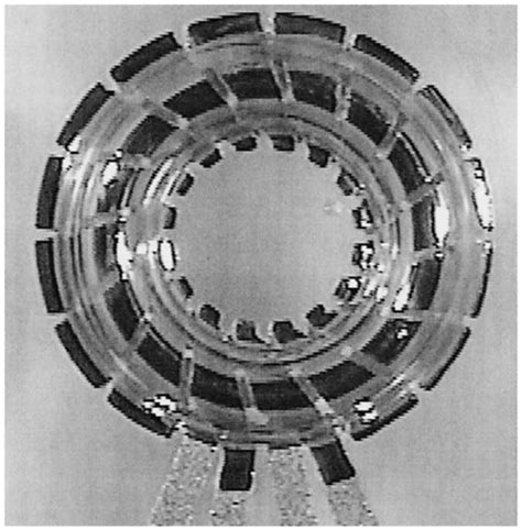 Light Optical Microscope Photograph Of A An Assembled Inductor And