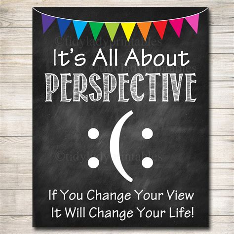 Perspective Classroom Poster Smiley Face Decor Digital Download Etsy