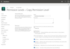 Sharepoint Permission Levels Explained Sharepoint Diary