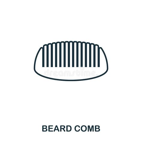 Beard Comb Icon Flat Style Icon Design Ui Illustration Of Beard Comb