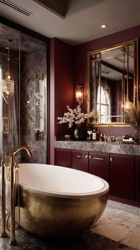 10 Burgundy Bathroom Ideas For A Bold And Elegant Look Glamorous Place