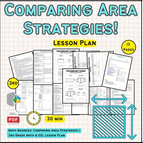 3rd Grade Math Area Lesson Plan Hands On Rectangle Area Strategies