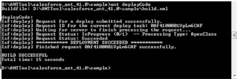 salesforce deployment using ant migration tool apex hours