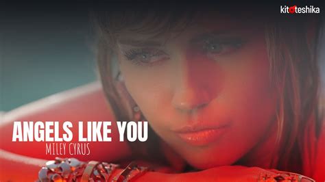 Miley Cyrus Angels Like You Lyric Video Visualizer Youtube