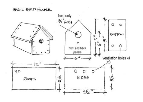 Small Hummingbird House Dimensions