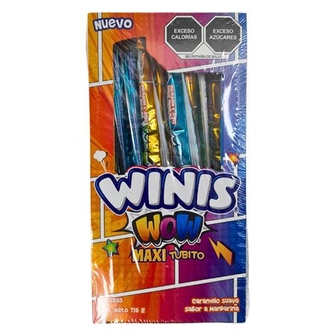 Maxi Tubito Wow 16 Piezas Winis Dulcerías Y Abarroteras Vázquez