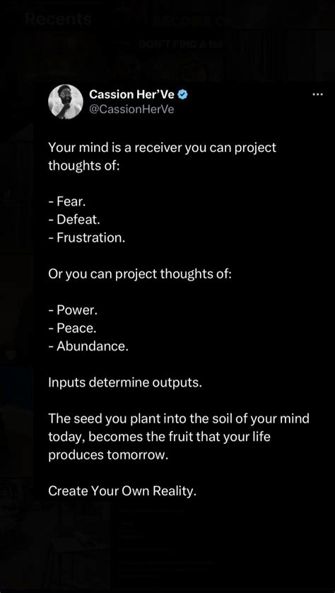 Cassion Herve On Linkedin Your Programming Determines Your Ability You Get What You Think About