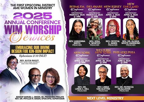 First Episcopal District Ame Women In Ministry 2025 Annual Conference