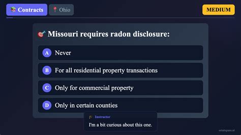 Contracts Missouri Requires Radon Disclosure Real Estate Exam Video