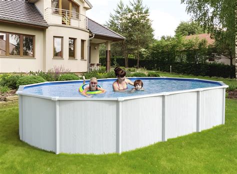 Piscine Hors Sol En Acier White Pool 610x360x130 Cm Piscines France Fr