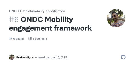 ondc mobility engagement framework · ondc official mobility