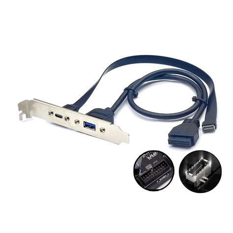 50cm Usb 32 Front Panel Header 20gbps Usb32 Gen22 Type C To Type E