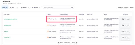 Aborting A Scheduled Run Sofy Support Docs No Code Automation Testing Platform Help