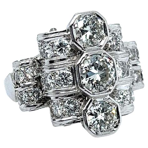 Sparkling Diamond Ring In 18 Karat Yellow Gold For Sale At 1stdibs