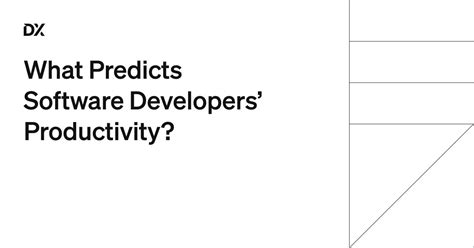 What Predicts Software Developers Productivity