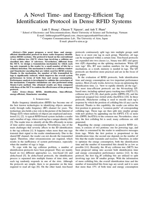 A Novel Time And Energy Efficient Tag Identification Protocol In