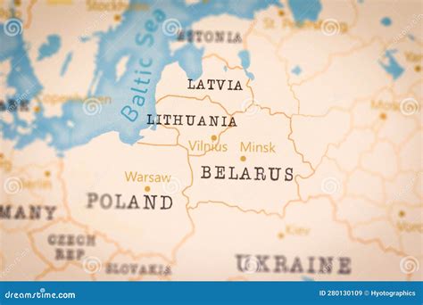 The Realistic Map Of Vilnius Stock Illustration Illustration Of Country Economy 280130109