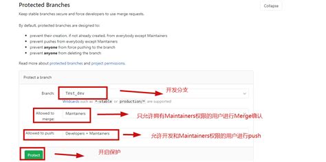 1 2 Gitlab 设置分支保护功能及取消分支保护 技术改变命运andy 博客园