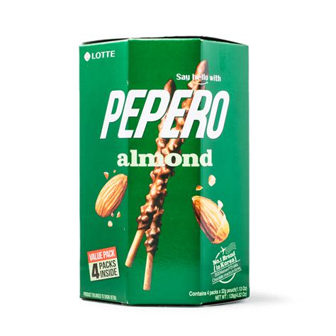 Get Lotte Pepero Almond Value Pack 4pk 128 G Delivered Weee Asian
