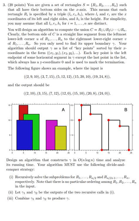 Solved 20 ﻿points ﻿you Are Given A Set Of Rectangles
