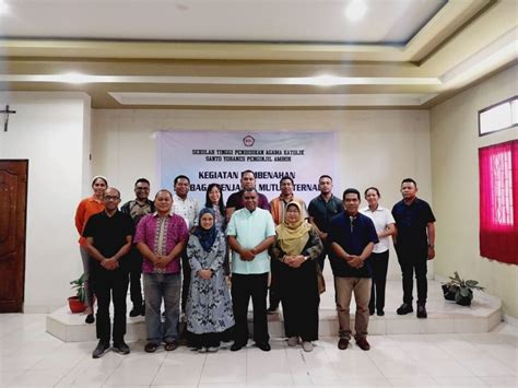 Workshop Lembaga Penjaminan Mutu Internal Stpak Ambon Stpak Ambon
