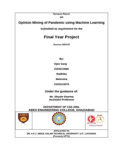 synopsis format pdf cognitive science computing