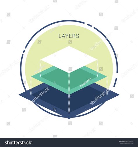 Layers Shape Icon Vector Logo Template Stock Vector Royalty Free Shutterstock
