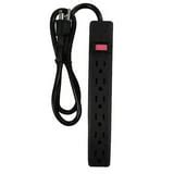 2 Pack Hyper Tough 6 Outlet Indoor Power Strip 25 Ft Extension Cord