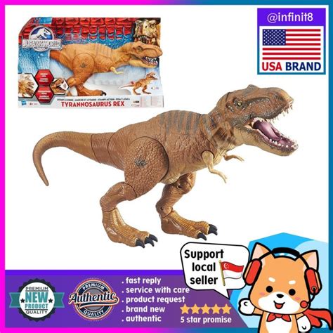 Sg Stock 100 Authentic Jurassic World Stomp And Strike Tyrannosaurus