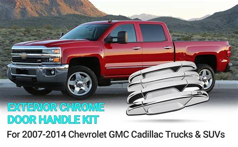 Exterior Chrome Door Handle Compatible With 2007 2013