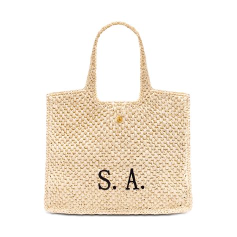 Personalised Raffia Bag Abbott Lyon Us