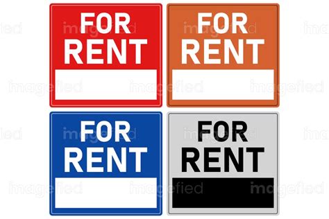 For Rent Sign Rent Sign Printable 4 Vibrant Backgrounds Eye Catching
