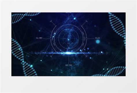 科技蓝色背景视频素材下载 Mp4格式 熊猫办公