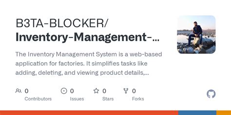 Github B3ta Blockerinventory Management System The Inventory