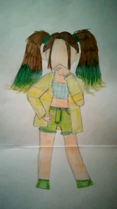 Drawing A Girl Part 2 Coloring رسم بنت جزء 2 تلوين Youtube