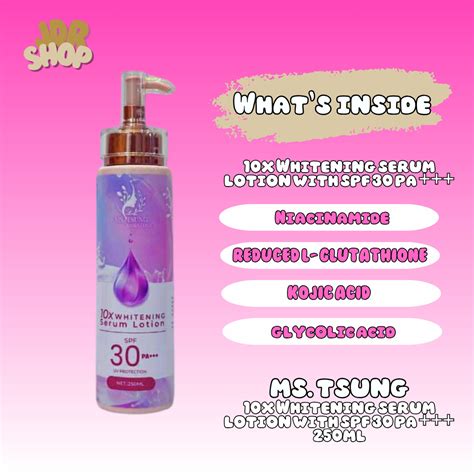 Ms Tsung 10× Whitening Serum Lotion 250 Ml Intensive Brightening