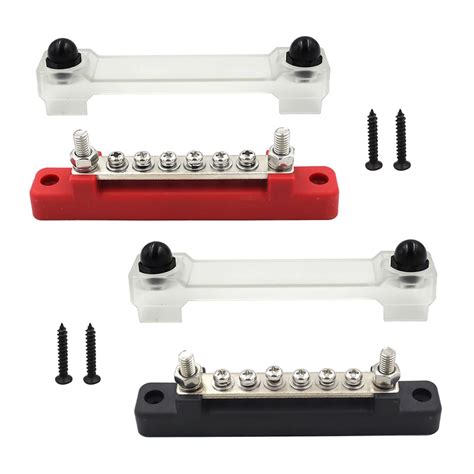 Bloc De Distribution Dénergie Rvc 6 Bornes Noires Abs 150a
