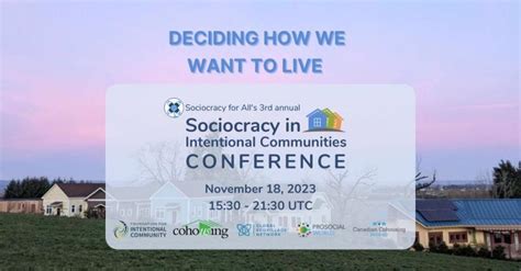 Owen Jarvis On Linkedin Sociocracy In Intentional Communities Conference 2023