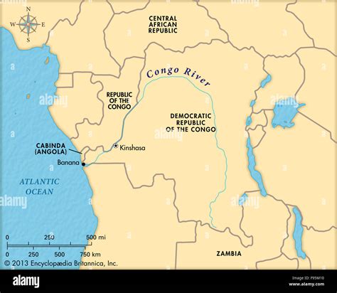 Ubangi River Map Africa