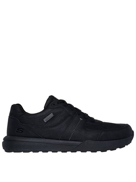 Skechers Netson Gander Waterproof Lace Up Trainers Black Very