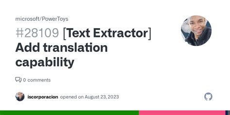 Text Extractor Translate · Issue 28109 · Microsoftpowertoys · Github