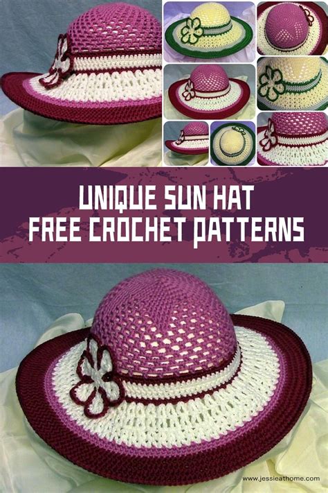 6 Free Unique Crochet Sun Hat Patterns Crochet Hats