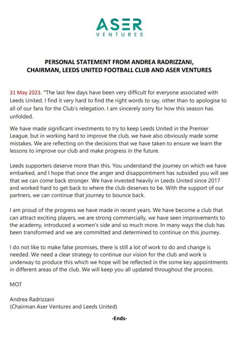 Aser Ventures On Linkedin Personal Statement From Our Chairman Andrea