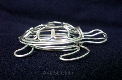 Wire Sculptures Of Turtles