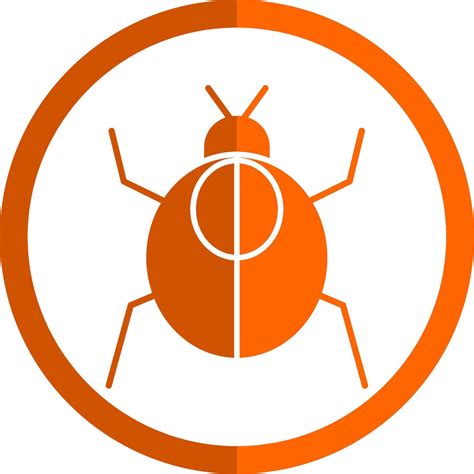 Cockroach Glyph Orange Circle Icon 42759206 Vector Art At Vecteezy