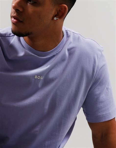 Boss Tchup T Shirt Light Pastel Purple Terraces Menswear