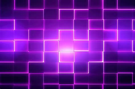 Premium Photo Purple Grid Pattern Neon Light Backgrounds Abstract