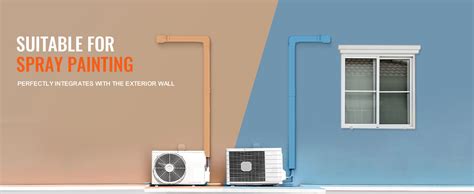 Vevor Mini Split Line Set Cover 3 Inch W 176ft L Pvc Decorative Pipe